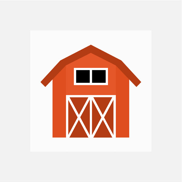 BARN quilt block pattern – Tomte Studio