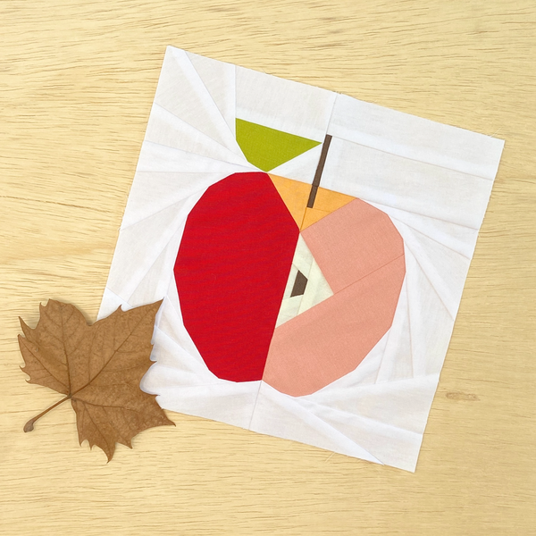 APPLE quilt block pattern – Tomte Studio