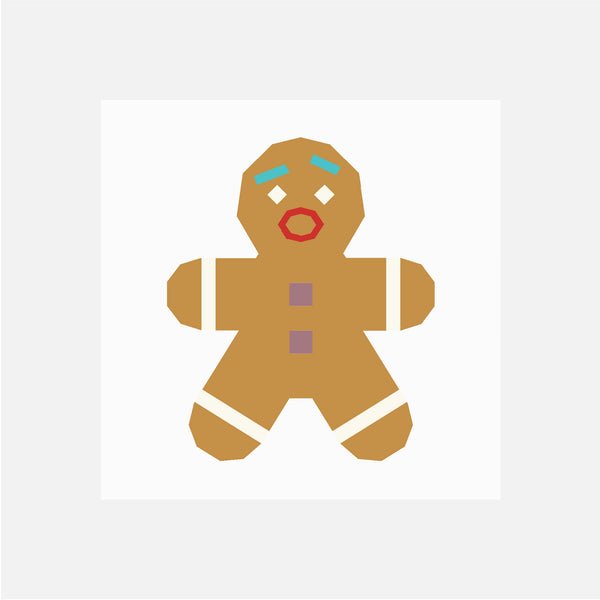 GINGERBREAD MAN quilt block pattern – Tomte Studio
