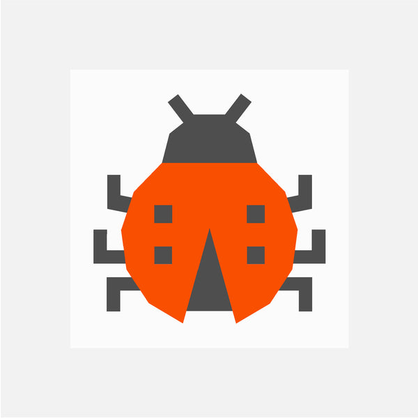 LADYBUG quilt block pattern – Tomte Studio