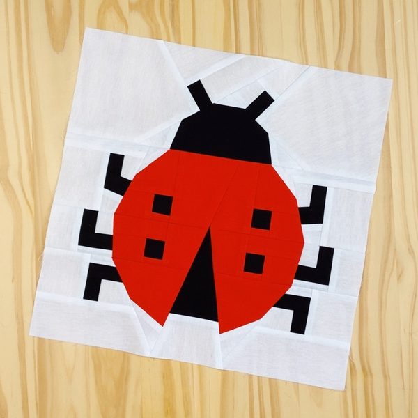 LADYBUG quilt block pattern – Tomte Studio