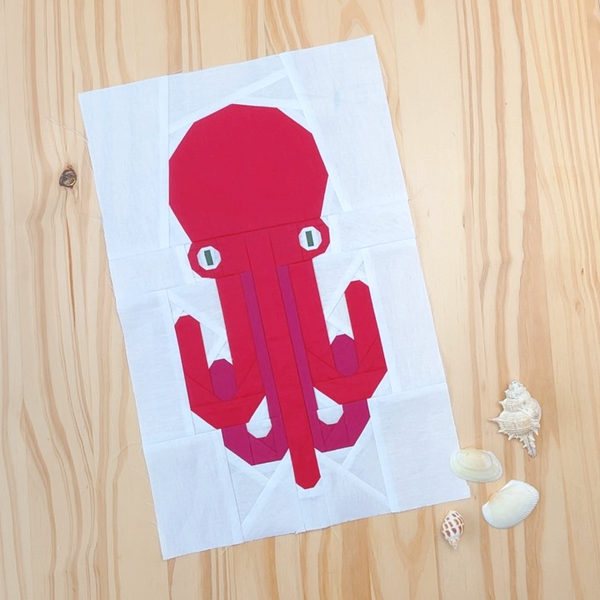 OCTOPUS quilt block pattern – Tomte Studio