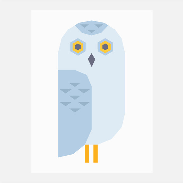 SNOWY OWL quilt block pattern – Tomte Studio