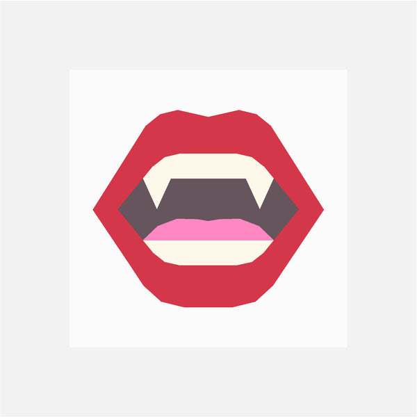 VAMPIRE'S KISS quilt block pattern – Tomte Studio