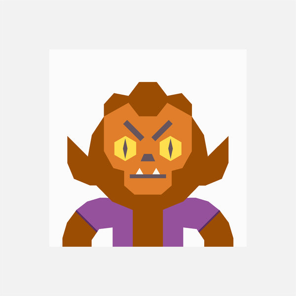 WEREWOLF quilt block pattern – Tomte Studio